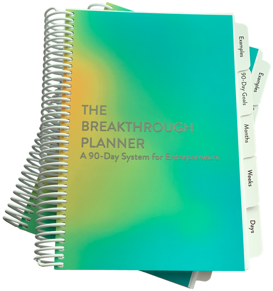 THE BREAKTHROUGH PLANNER - A 90-Day System for Entrepreneurs